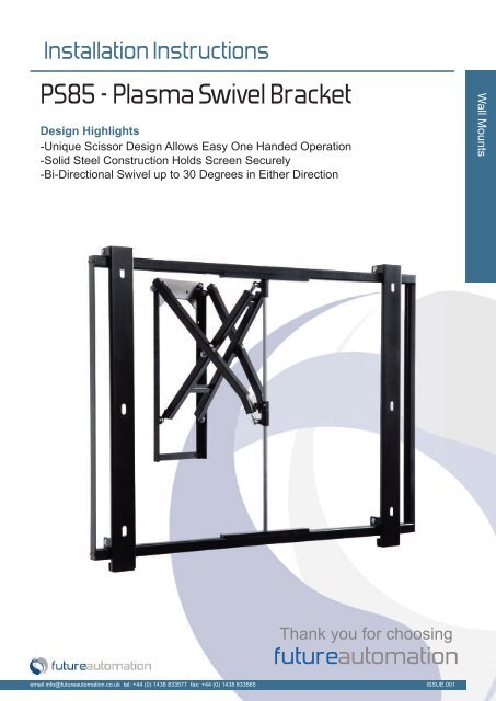 PS85 Instructions - Future Automation