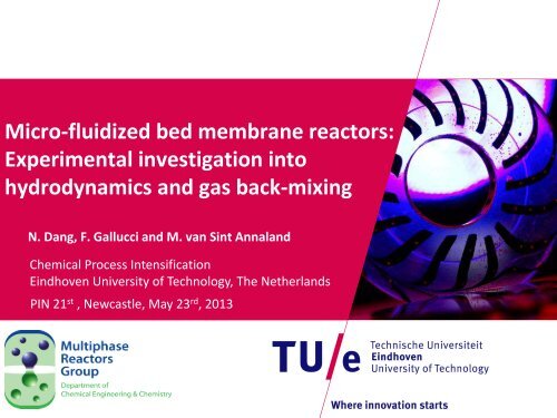 Fundamentals Of Micro Structured Fluidised Bed Reactors Process