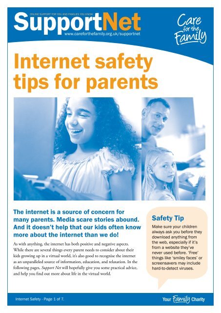 Support Net - Internet safety tips for parents - The Pingle School