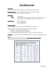 Berg Balance Scale (with instructions)