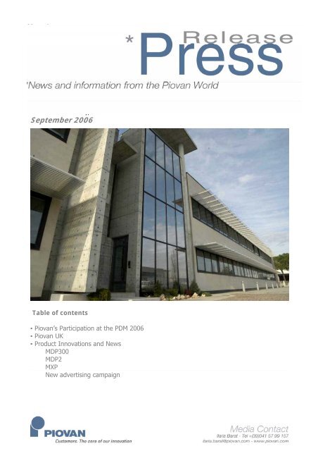 PDM Preview - Piovan