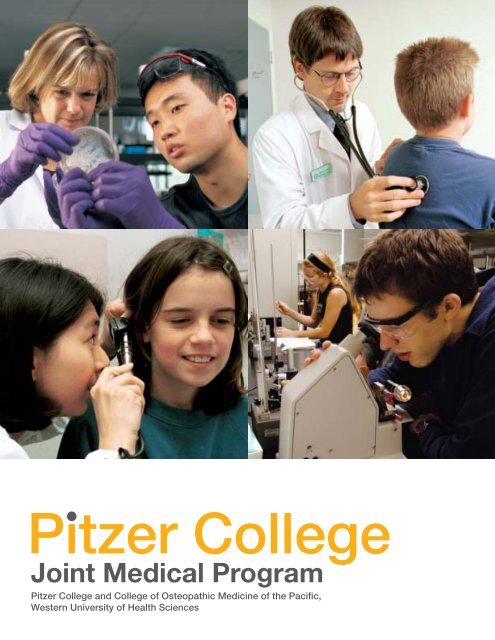 Joint Medical Program with Western University of ... - Pitzer College