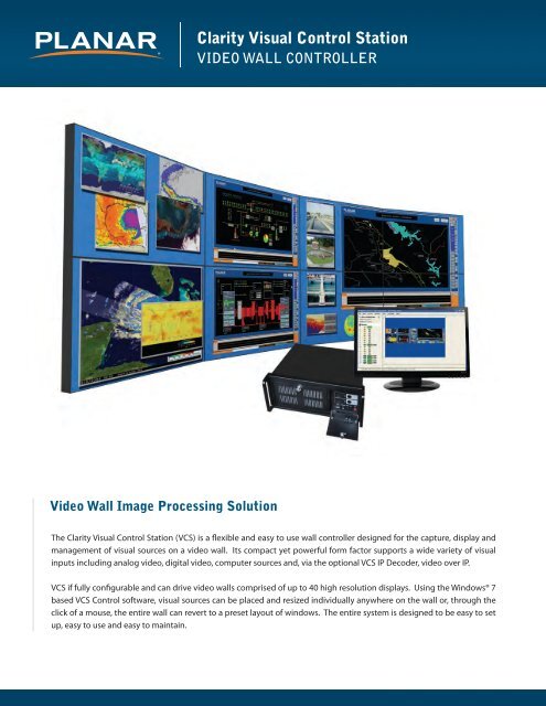 Clarity Visual Control Station - Planar