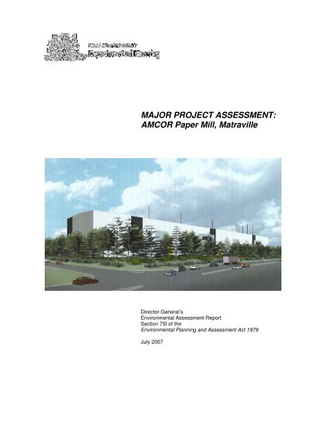AMCOR Paper Mill, Matraville - Department of Planning - NSW ...