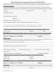 ENERGIZED ELECTRICAL WORK PERMIT (EEWP) - NASA