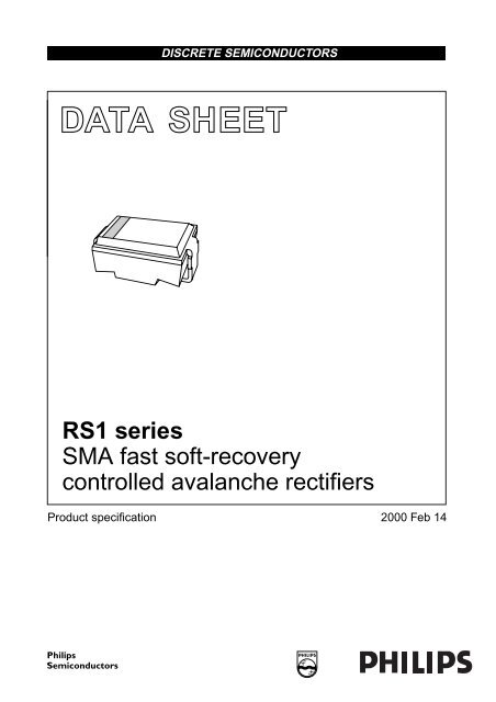 SMA fast soft-recovery controlled avalanche rectifiers