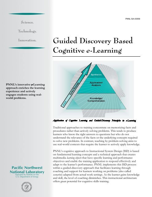 Guided Discovery Based Cognitive e-Learning - Pacific Northwest ...