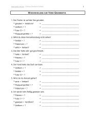 HAUPTSATZ / GLIEDSATZ /ÜBUNGEN