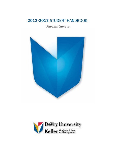2012-2013 STUDENT HANDBOOK - DeVry University
