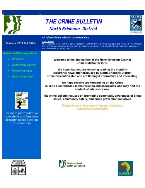 THE CRIME BULLETIN - Queensland Police Service