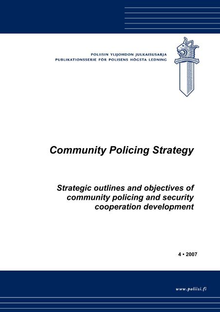 Community Policing Strategy - Poliisi