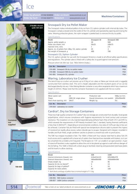 Jencons laboratory catalogue Ice buckets coolers dry ice ... - vwr.com