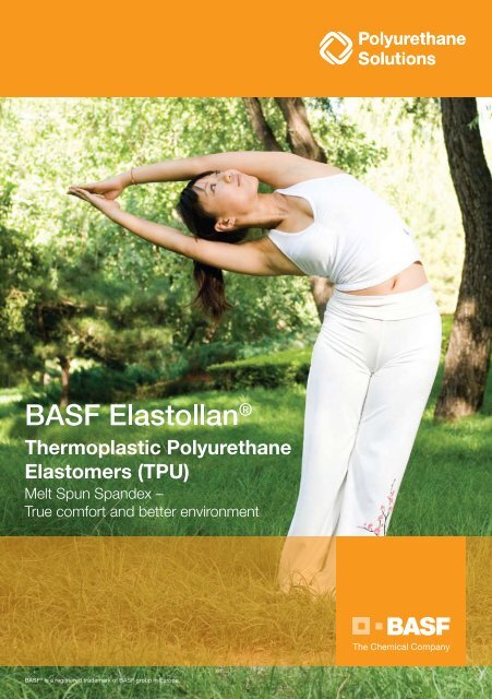 Download brochure - BASF Polyurethanes Asia Pacific