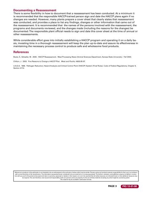 product. The reassessment