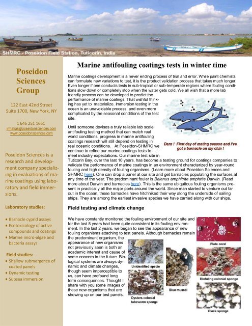 Poseidon Sciences Group - Poseidon Ocean Sciences Inc