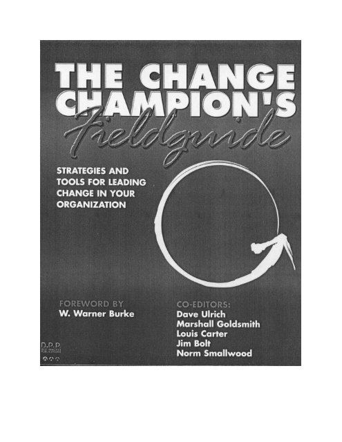 The Change Champion's Field Guide - Positive Deviance Initiative