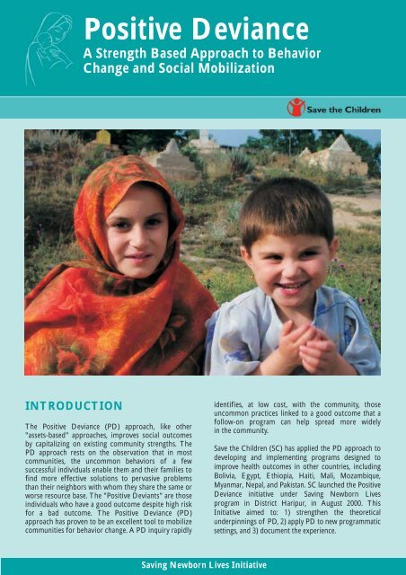 Positive Deviance - A Strength based approach to behavior change ...