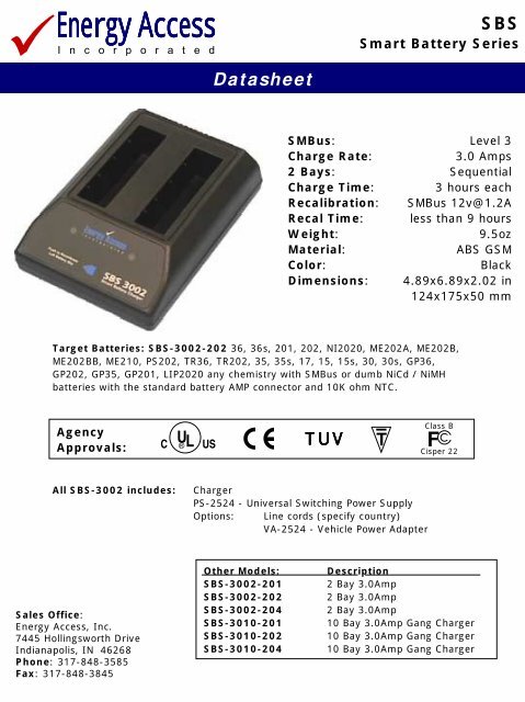 3002-Gen Datasheet.pdf - Power Guide Marketing