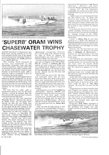 ,SUPERB'ORAM - Powerboat Archive