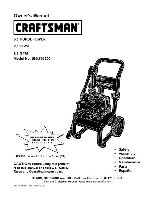 CRRFTSMRNÂ° - Ppe-pressure-washer-parts.com