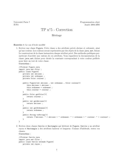 TP n 5 - Correction - PPS