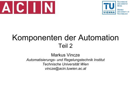 Abb. - ACIN - Technische Universität Wien