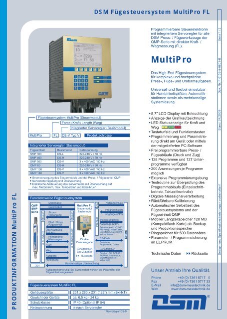 MultiPro - DSM- Messtechnik