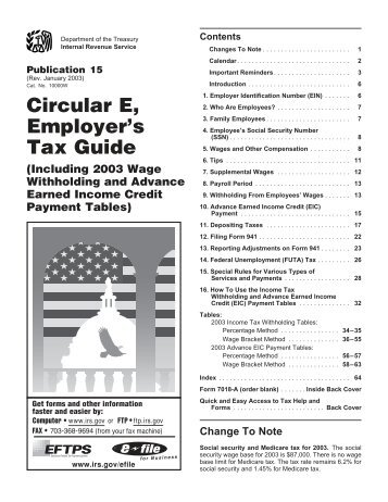 Publication 15 Circular E, Employers Tax Guide - GTM Payroll ...