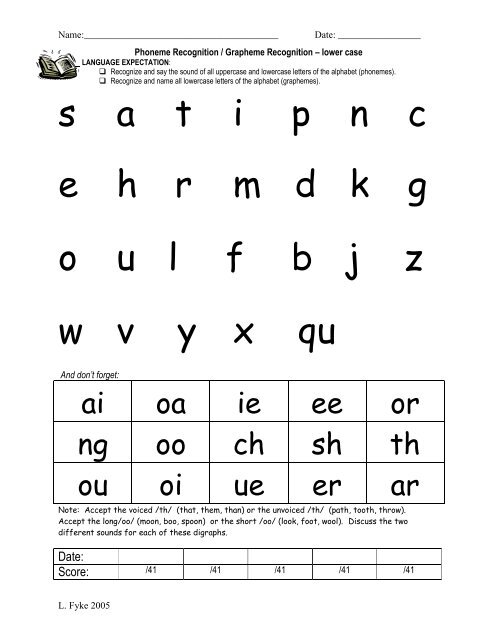 Phoneme Recognition / Grapheme Recognition - Primarily Learning