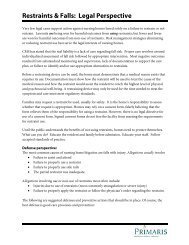 Falls: Morse Fall Scale - Primaris
