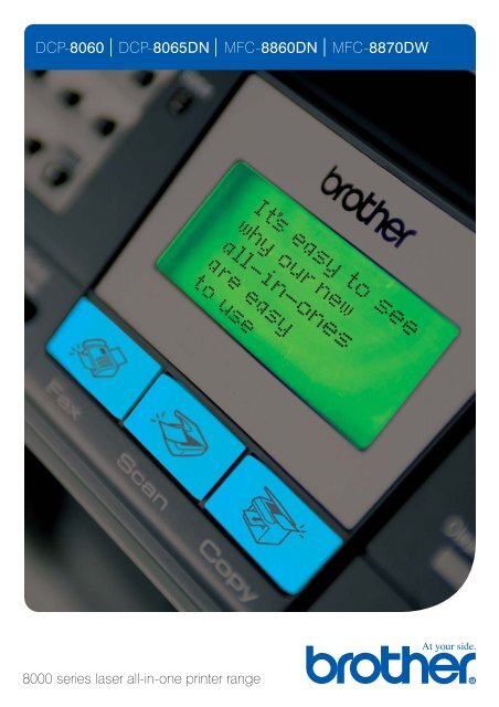 8000 Series laser all-in-one printer Range - Brother