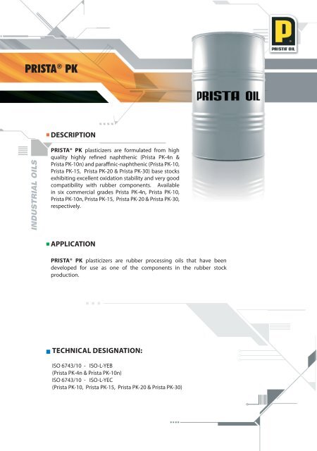PRISTAÂ® PK - Prista Oil