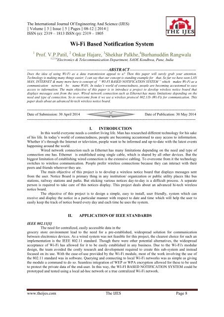 Wi-Fi Based Notification System