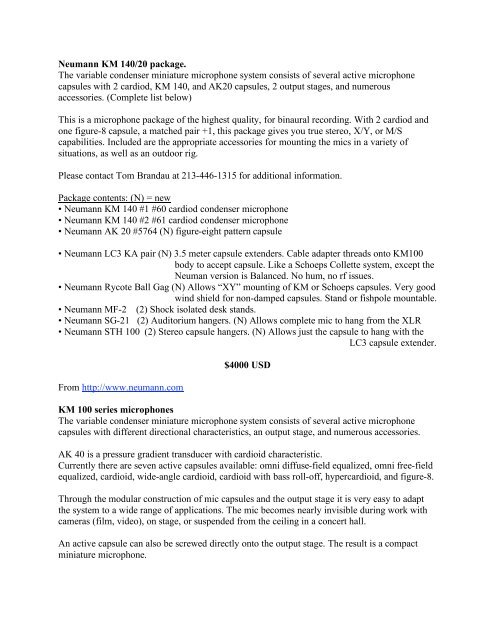 Neumann KM 140 pkg.pdf - Production Recording