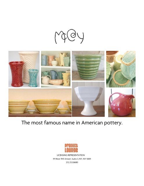 The most famous name in American pottery. - Product Lounge