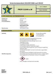 abfluss star betriebsanweisung - Profi-Star Wartungsprodukte GmbH