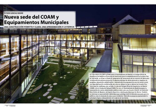 nueva sede del coam y equipamientos municipales - Promateriales