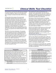 Clinical Skills Test Checklist - Prometric