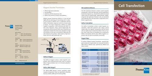 Cell Transfection - PromoCell