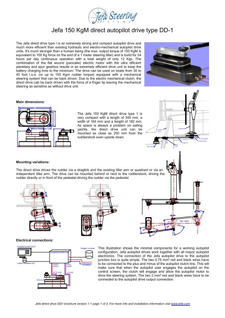 JEFA Rudder Motor - Ohlson 38