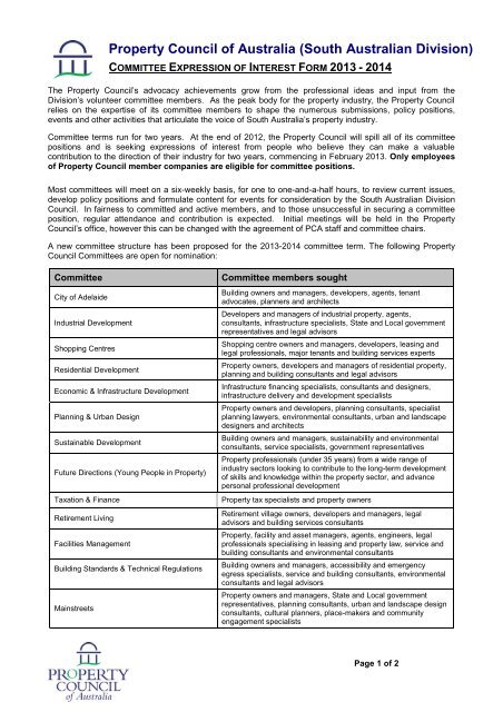 property-council-committees-expression-of-interest-form