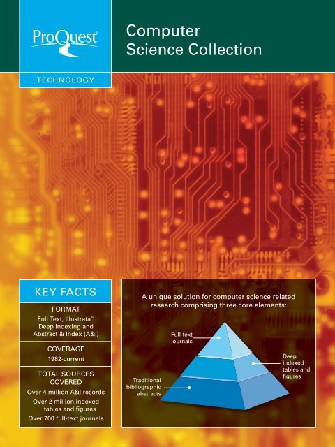 ProQuest - ProQuest Computer Science Collection | Datasheet (PDF)