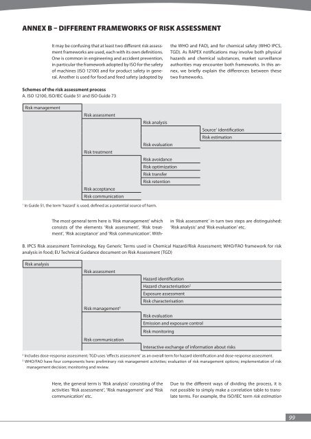 annex b different frameworks of risk assessment - Prosafe