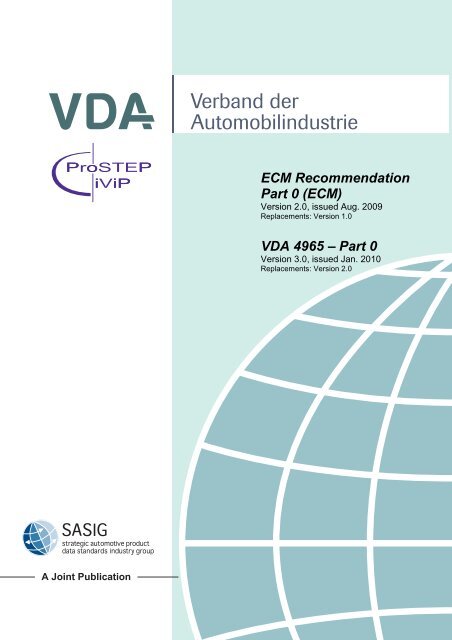 VDA 4965 - Engineering Change Management ( ECM )