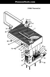 Parts Diagram - Proxxon Tools