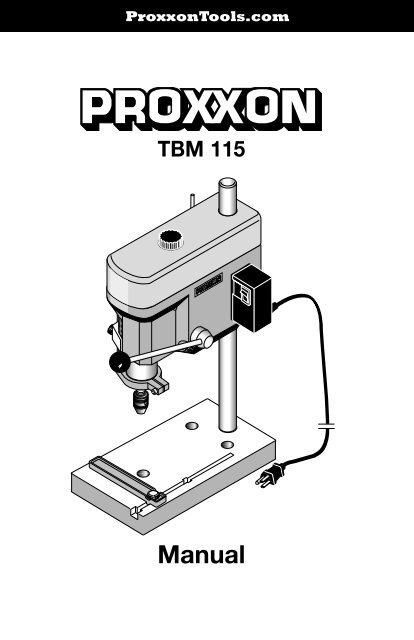 Manual - Proxxon Tools