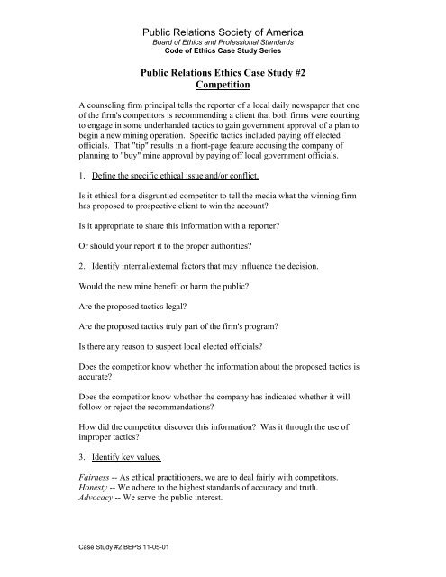 How To Identify Ethical Issues In A Case Study Study Poster