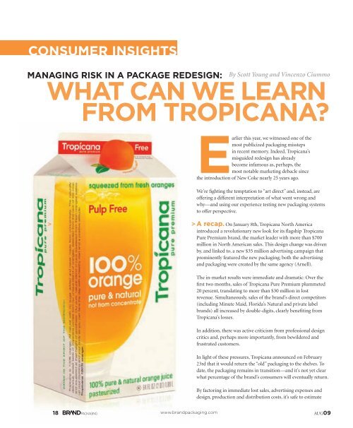 Tropicana Logo Change