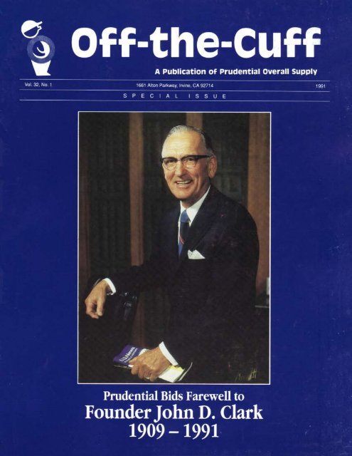 Vol.32 No.1 - Prudential Overall Supply Vol.32 No.1 - Prudential Overall Supply