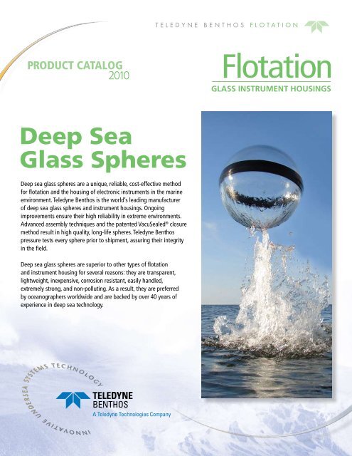 Deep sea glass spheres - Communication Technology
